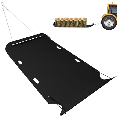 Heavy Duty Yard Sled, 1/8 Inch Thickened HDPE Yard Drag Mat with Pull ...