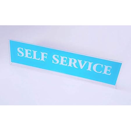 SIGN EVER Self Service Acrylic Stand Sign Board For Hotel Restaurant ...