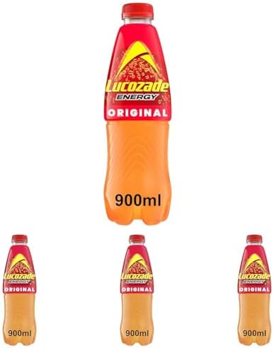 Lucozade Energy Drink Original 900ml (Pack of 4) : Amazon.co.uk: Grocery