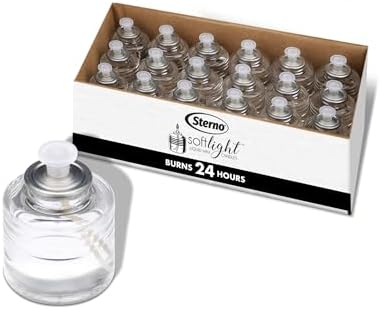 Amazon.com: Sterno SoftLight Liquid Wax Candle Pack - Decorative Long ...