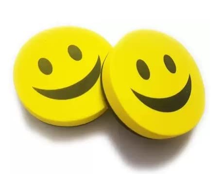 Giftshub Magnetic Dusters for Whiteboard Erase | Cute Smiley Magnetic ...