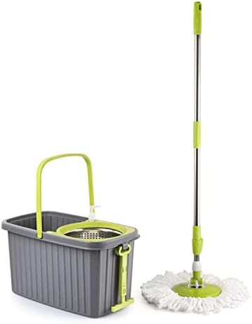 Kleeno by Cello Hi Clean Deluxe Spin Mop Big Bucket,Steel Winger & Easy ...