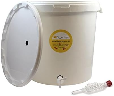 10 Litre Fermentation Vessel/Bucket/Bin + airlock : Amazon.co.uk: Home ...