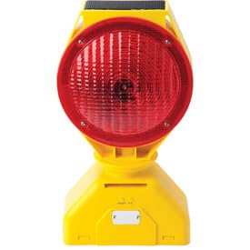 Tapco B1504079 Individual Solar LED Barricade Light Red 3-Way On & Off ...