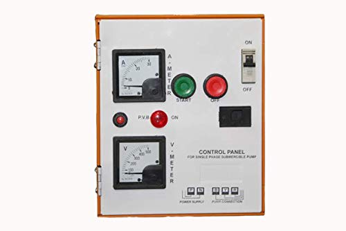 Rajtulsi Electricals Steel BCH Control Panel (White-Orange, HP 1.5 ...