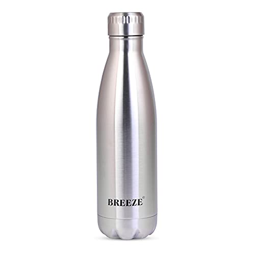 BREEZE Stainless Steel Double Walled Cola Flask, Hot and Cold -1000ml ...