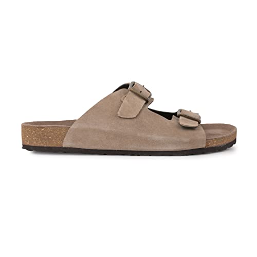 FADEY Suede Leather Cork Slide Sandals for Men: Stylish and Comfortable ...