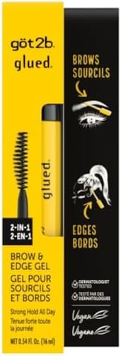 Amazon.com : Got2B Glued for Brows & Edges 2 in 1 Wand Eyebrow Gel ...