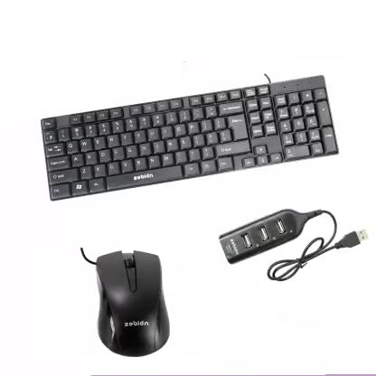 Amazon.in: Buy zebion k200 USB Wired Keyboard Plug and Play The ...