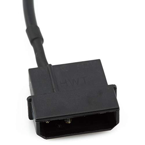 crj 4-pin male molex 12v dc 5.5mm x 2.1mm plug power adapter c...