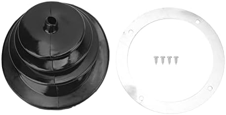 Amazon.com: OUKENS 5.25in Round Shifter Boot with Chrome Ring 1651 ...