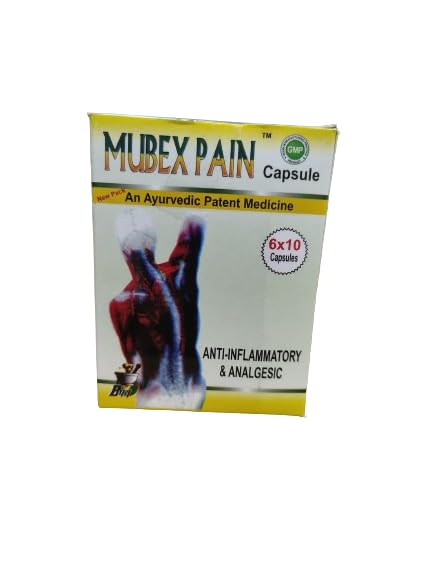 Mubex Pain Relief Capsule Pack of 60 Capsule I Ayurvedic Pain Relief ...