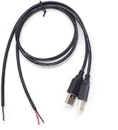 Amazon.com: ELNONE 2PCS USB Female Pigtail 2 Wire,0.3M/1Ft 20AWG USB 2. ...