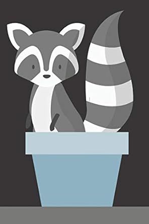 Flower Pot Raccoon Journal: A Blank Lined Notebook for Writing and ...