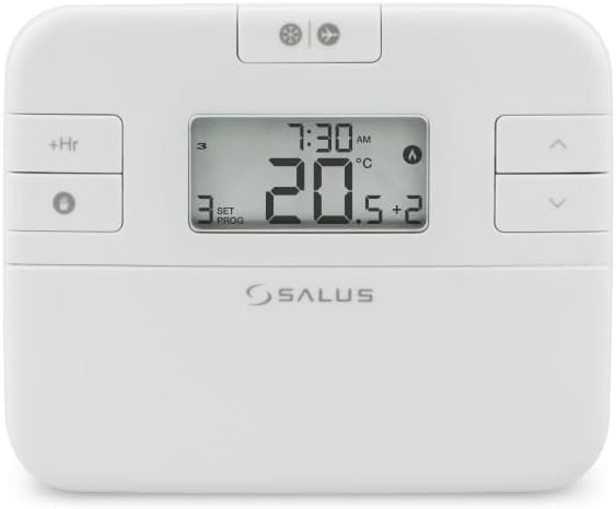 Salus RT510TX+ (Replaces RT510TX) White Wireless RF Programmable Room ...