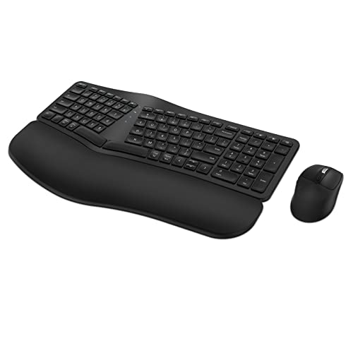 Electronikz Loigys Mk960 Ergonomic Wireless Keyboard Mouse Combo Bluetooth 2 4g Split Design