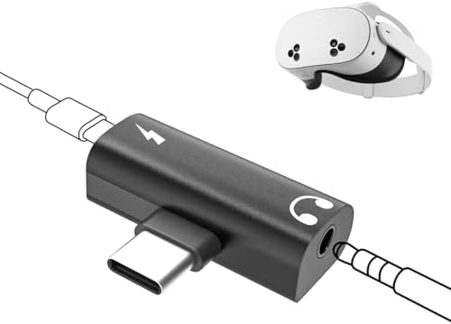 Amazon.com: YipuVR USB C to 3.5MM Headphone and Charger Adapter for ...