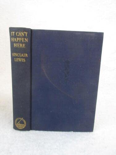 Rare Sinclair Lewis IT CAN'T HAPPEN HERE 1935 The Sun Dial Press, NY ...