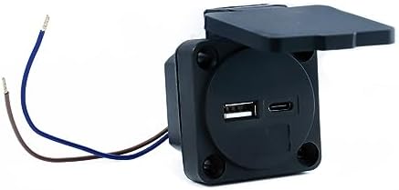 HOLZER USB Recessed Socket & Mounted Socket / 2 x USB Ports - USB ...