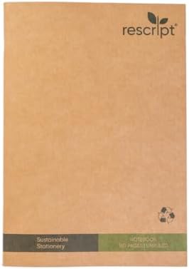 rescript A4 Size 160 Pages Unruled Notebook | Pack of 6 | Eco-Friendly ...