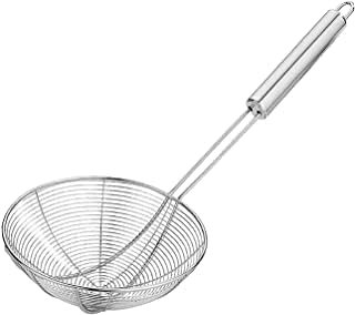Stainless Steel Fry Strainer and Sieve, Multipurpose Kitchen Utensil, 2 ...