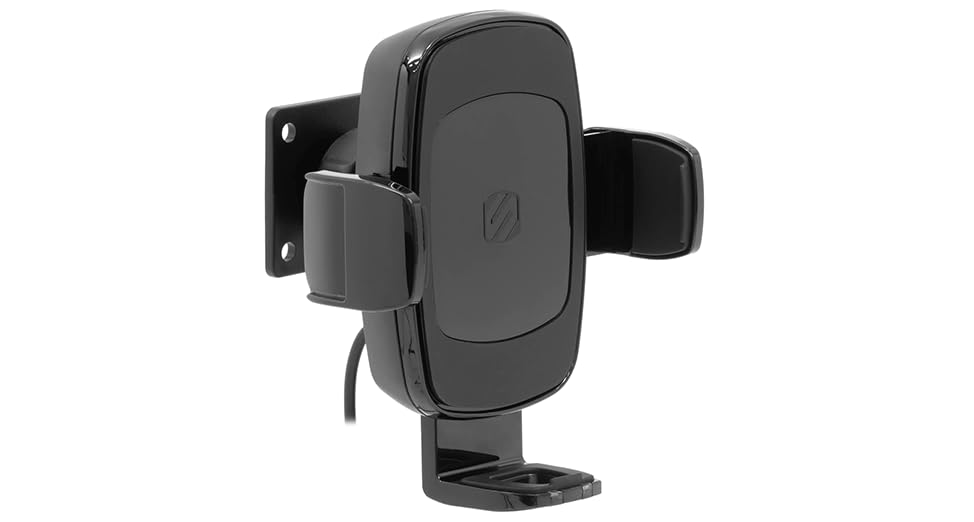 Scosche UQ3AMPSPC-UB Qi-Certified 15W Wireless Charging Universal Cell ...