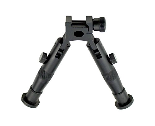 Sniper Compact Rifle Bipod With Folding Legs Aluminum Rubber Feet ...