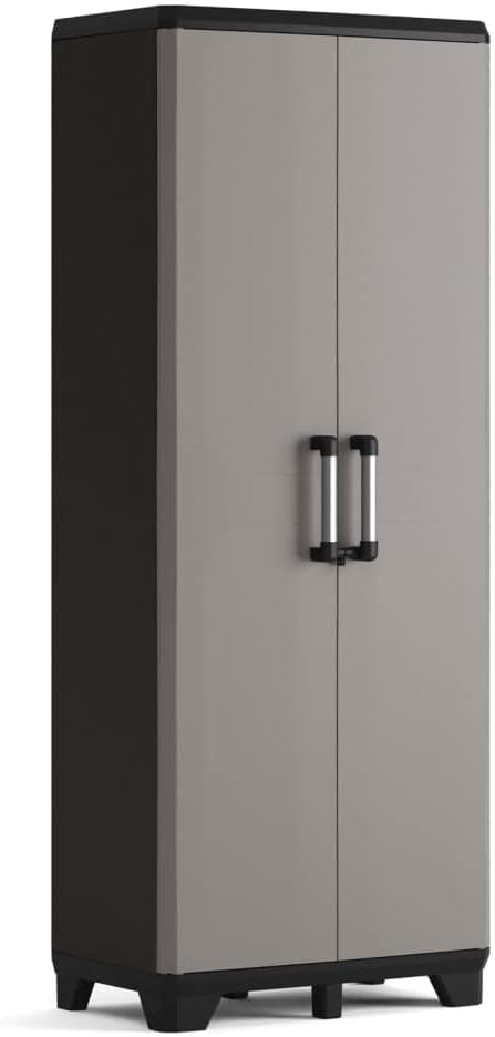 Keter Pro Storage Cabinet with Shelves, Black/White : Amazon.co.uk ...