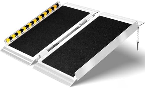 Amazon.com: MAXIVMAN 2FT Portable Wheelchair Ramp, Lightweight Aluminum ...