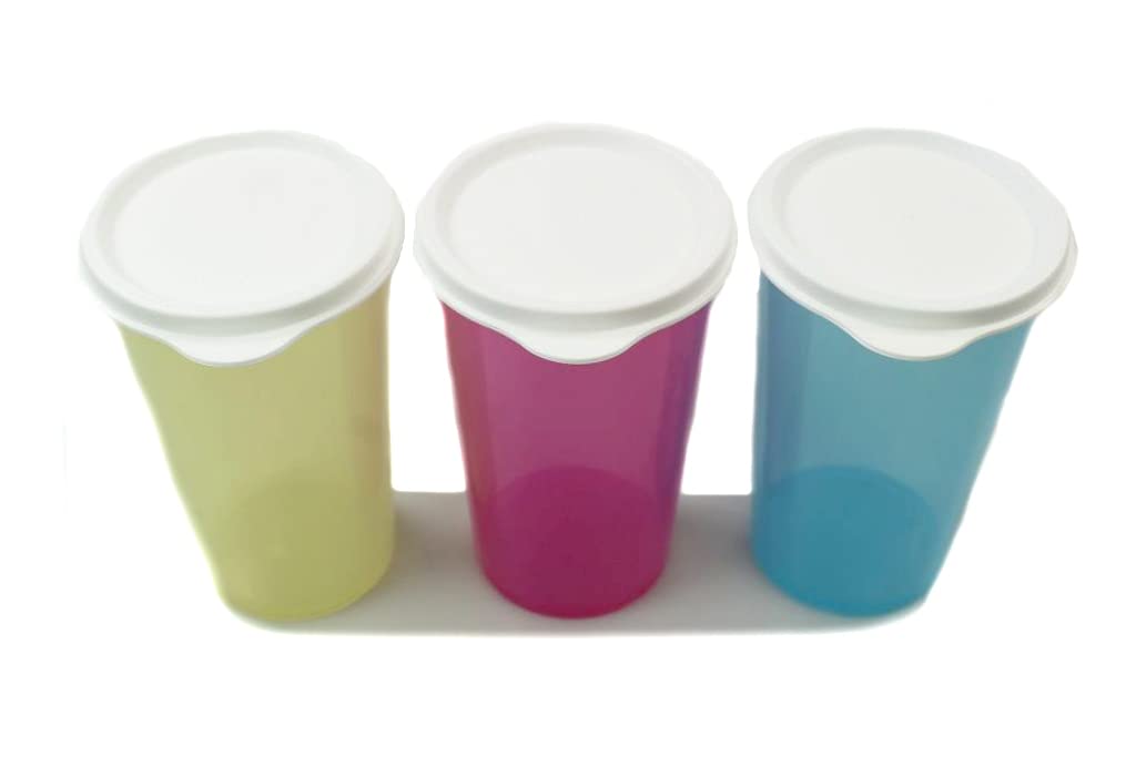 Tupperware to Go Eco 39191 330 ml Yellow + Pink + Blue Cup Drinking Cup ...