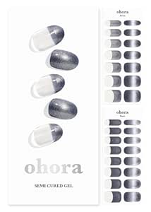 Amazon.com: ohora Semi Cured Gel Nail Strips (N Velvet Chic) - Cat Eye Nails, Works with UV/LED ...