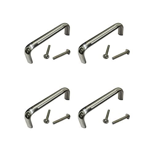 Drawer Handle 6 inch Set of 4 Stainless Steel Handles for Wardrobe ...