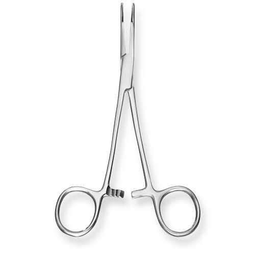 Single Use Curved Kelly Locking Forceps, 5-1/2" Length (Pack of 100 ...