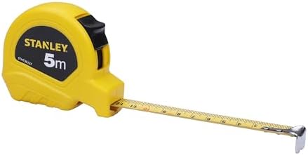 STANLEY STHT36127-812 5 Meter Plastic Short Measuring Tape (Yellow ...