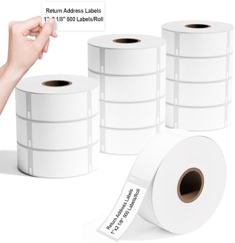 Amazon.com : 12x Replace for Dymo Labelwriter 450 Label 1 x 2-1/8 LW ...