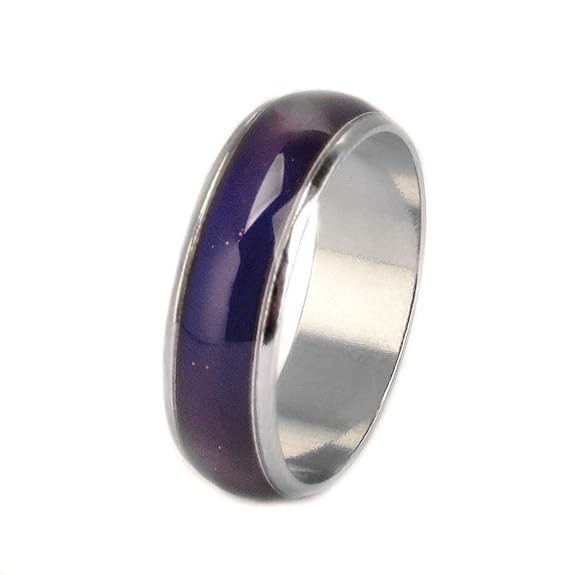 Generic 2pc 6mm Color Changing Ring Mood Emotion Temperature Index ...