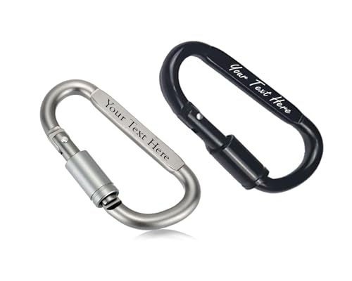 Amazon.com: Personalized carabiner (Black) : Sports & Outdoors