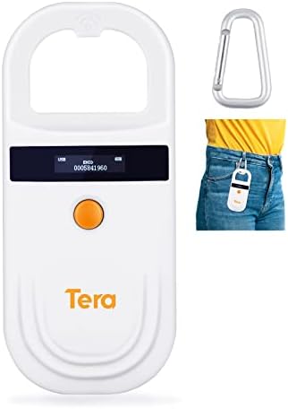 Tera Pet Microchip Reader Scanner RFID Portable Animal Chip ID Scannerw ...