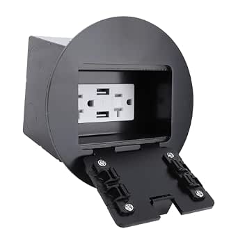 Recessed Floor Outlet, 20A 2 x 3 Holes and 2 USB Ports Floor ...