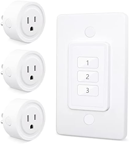 LoraTap Mini Remote Control Outlet Plug Adapter with 2 Remotes, 656ft ...