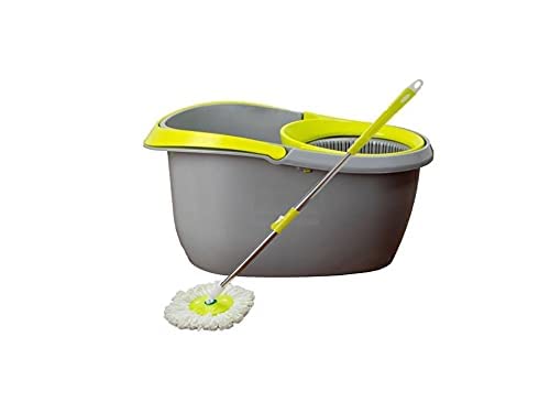 Quick Spin Mop, Big Bucket with Microfiber Refill, Floor Cleaning Mop ...