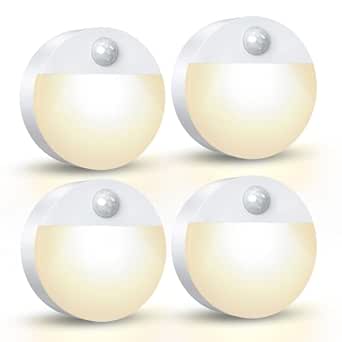 AMIR Mini Motion Sensor Light Battery Powered, Cordless Stick On LED ...