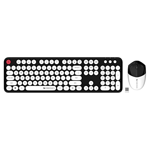 Zebronics-Companion 300 (Retro Style) Wireless Mouse & Keyboard Combo ...