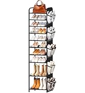 Amazon.com: AOODA 10 Tier Clear Over the Door Shoe Organizer Storage ...