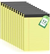 Amazon.com : MuiAng 12 Pack Note Pads 5 x 8 Inch Small Legal Pads 5 x 8 ...
