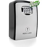Iron Lock® Smart Wall Mount Key Lock Box with Bluetooth & Mechanical ...