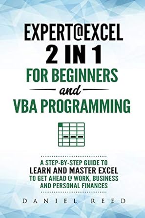 Amazon.com: Expert @ Excel: 2 in1 For Beginners + VBA Programming: A ...