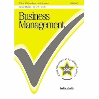 Business Management General / Credit SQA Past Papers: Amazon.co.uk: SQA ...
