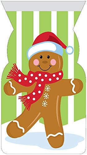 Creative Converting 144 Count Gingerbread Boy Shaped Cello Bags with ...