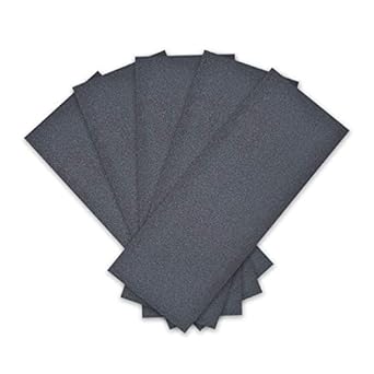 uxcell 5pcs 180 Grits Wet Dry Waterproof Sandpaper Assortment 3.6-inch ...